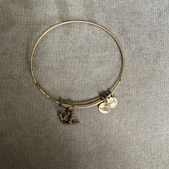 Alex and Ani | Jewelry | Alex And Ani Gold Bangle With Charms | Poshmark